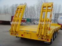 China 13.5M Low-bed Semi-trailer  3 PCS BPW axles 315/80R22.5 tyres  ABS  Optional for sale