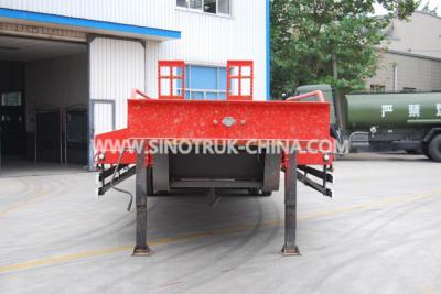 China 60T load capacity  low bed semi-trailer 3 axles 315/80R22.5  tyres  ABS  Optional JOST support leg for sale
