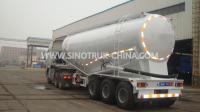 China 30TONS 3 Axles Bulk Powder Tankers Cement Trailer  WEICHAI engine Air compressor BOHAI for sale