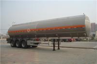 China Aluminum Alloy Tanker Heavy Duty Semi Trailers 20 Tons With 3 BPW Axles 12 Wheels for sale
