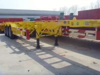China 12 Locks Heavy Duty Semi Trailers / Cargo Container Trailer With 28 Tons Support Leg for sale