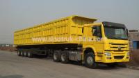 China Box Heavy Duty Four Axle Trailer 16 Wheels For Transport Valuable Goods for sale