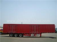 China Van Type Heavy Duty Semi Trailers 12  Wheels With 3 PCS 13T Load Capacity Axle for sale