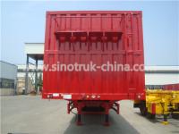 China Van Type Heavy Duty Semi Trailers 12  Wheels With 3 PCS 13T Load Capacity Axle for sale