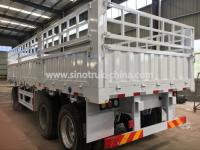China 20 Tons 3 Axles Heavy Duty Semi Trailers Dropside Full Trailer 12 Wheels ABS Optional for sale