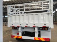 China 20 Tons 3 Axles Heavy Duty Semi Trailers Dropside Full Trailer 12 Wheels ABS Optional for sale