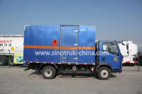 China 116HP multi color Light Duty Commercial Trucks  , HOWO 4*2 Light cube van truck for sale