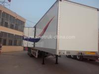 China Van Type Heavy Duty Semi Trailers For Transport General Cargo / Livestock for sale