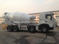 China 371hp 8×4 4 Axle Concrete Mixer Truck Color Optional With 16 Cbm Tanker for sale
