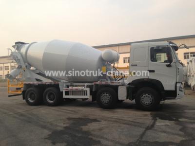 China 371hp 8×4 4 Axle Concrete Mixer Truck Color Optional With 16 Cbm Tanker for sale