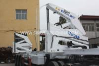 China 3 Axle Container Semi Trailer With 37 Tons XCMG Side Lifter And JOST Support Leg for sale