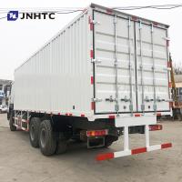 China Brand New Howo 336HP Cargo Van Truck 6*4 Fence Cargo Truck Heavy Duty  Stake Cargo Lorry Trucks for sale