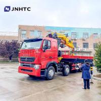 China China Howo 6x4 380hp Folding Arm Crane With Cargo Truck 14/ 16 Ton Telescopic Boom Mounted Crane Good Price for sale