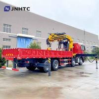 China China Howo 6x4 380hp Folding Arm Crane With Cargo Truck 14/ 16 Ton Telescopic Boom Mounted Crane Good Price for sale