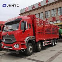 China Hot HOWO Brand 8*4 Fence Cargo Truck Heavy Duty Stake Cargo Van Transportation Trucks For Sale for sale