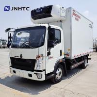 China New HOWO 3t 4t 5t 4x2 Refrigerator Truck Light food Truck Refrigerator Trucks for sale