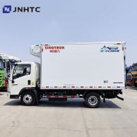 China New HOWO 3t 4t 5t 4x2 Refrigerator Truck Light food Truck Refrigerator Trucks for sale