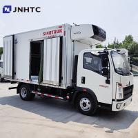 China New HOWO 3t 4t 5t 4x2 Refrigerator Truck Light food Truck Refrigerator Trucks for sale