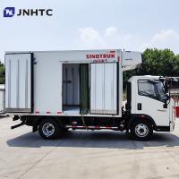 China New HOWO 3t 4t 5t 4x2 Refrigerator Truck Light food Truck Refrigerator Trucks for sale