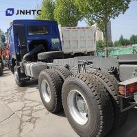 China NEW HOWO 6X4 Tipper Truck Chassis 400HP 10 Wheels Blue Dump Truck Chassis for sale