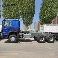 China NEW HOWO 6X4 Tipper Truck Chassis 400HP 10 Wheels Blue Dump Truck Chassis for sale