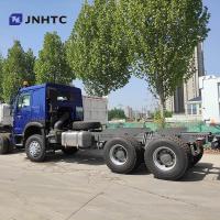 China NEW HOWO 6X4 Tipper Truck Chassis 400HP 10 Wheels Blue Dump Truck Chassis for sale