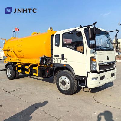 China NEW Sinotruk HOWO 10cbm Septic Fecal Suction Tank Vacuum Tanker Truck Price for sale