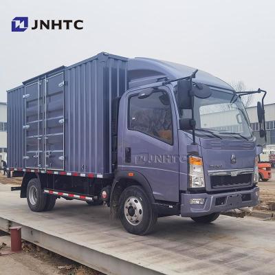 China China Light Truck  HOWO Van Tank Cargo 4X2 116hp 6 Wheels Box Truck For Sale for sale