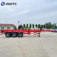 China Customizable 20 Feet 40 Feet Extended Container Chassis Sale 3 Axles Container Trailer Skeleton Semi Trailer Truck for sale
