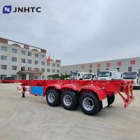 China Customizable 20 Feet 40 Feet Extended Container Chassis Sale 3 Axles Container Trailer Skeleton Semi Trailer Truck for sale