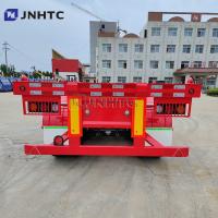China Customizable 20 Feet 40 Feet Extended Container Chassis Sale 3 Axles Container Trailer Skeleton Semi Trailer Truck for sale