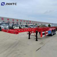 China Customizable 20 Feet 40 Feet Extended Container Chassis Sale 3 Axles Container Trailer Skeleton Semi Trailer Truck for sale