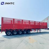 China High Strength 3 Axles 4 Axle 5 Axles Customized Bulk Cargo Fence Semi Trailer 16 Meters Cargo Trailer With Tarpaulin for sale