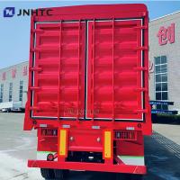 China High Strength 3 Axles 4 Axle 5 Axles Customized Bulk Cargo Fence Semi Trailer 16 Meters Cargo Trailer With Tarpaulin for sale