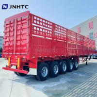 China High Strength 3 Axles 4 Axle 5 Axles Customized Bulk Cargo Fence Semi Trailer 16 Meters Cargo Trailer With Tarpaulin for sale
