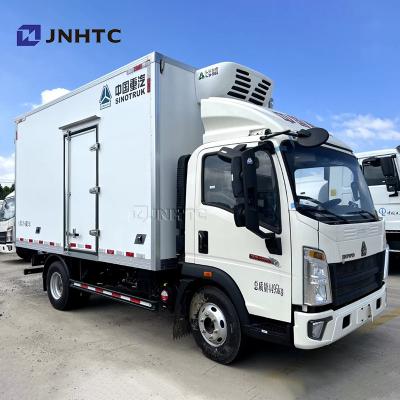 China New HOWO Refrigerator Truck 3t 4t 5t 4x2 Light Food Truck Refrigerator Trucks Factory Latest for sale
