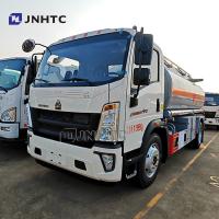 China Low Price HOWO 10m³ Euro2 Euro3 Gasoline Petrol Diesel Light Fuel Oil Delivery Truck Tanker Turck for sale