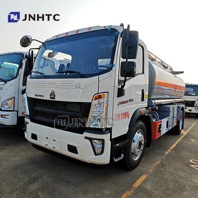 China Low Price HOWO 10m³ Euro2 Euro3 Gasoline Petrol Diesel Light Fuel Oil Delivery Truck Tanker Turck for sale