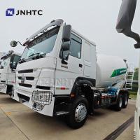 China HOWO Concrete Mixing Truck 6x4 380hp10 Wheels Capacity Cement Mixing Truck Mounted Concrete Mixer Pump Truck for sale