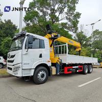 China New FAW 8 Ton 12 Ton Telescopic Boom Truck Crane Truck Mounted Crane Hydraulic Mobile Truck Crane for sale