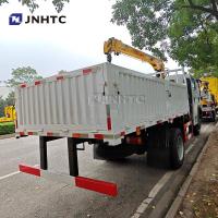 China HOWO Crane Truck 4X2 6 Wheels Crane 5 Ton Cargo Truck With 12ton Straight Arm Crane Truck for sale
