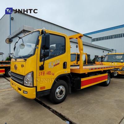 China FAW Flatbed Wrecker 4*2 3tons 5 Ton 160HP Road Recovery Wrecker Truck Good Price for sale