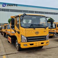 China FAW Flatbed Wrecker 4*2 3tons 5 Ton 160HP Road Recovery Wrecker Truck Good Price for sale