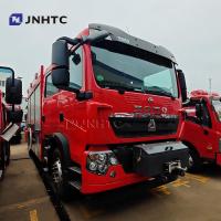 China Howo TX Fire Fighting Truck 5000L Water Foam Tanker 4X4 With Crane Truck for sale