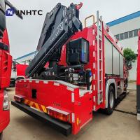 China Howo TX Fire Fighting Truck 5000L Water Foam Tanker 4X4 With Crane Truck for sale