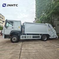 China HOWO Garbage Truck Compactor 4x2 Euro 2 Waste Disposal Garbage Rear Loader Truck Green Diesel  Model New for sale