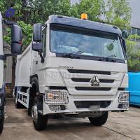 China HOWO Garbage Truck Compactor 4x2 Euro 2 Waste Disposal Garbage Rear Loader Truck Green Diesel  Model New for sale