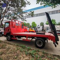 China Hot Sale HOWO Wrecker Truck 4x2 3-5 tons Flatbed Light Duty Wrecker Tow Truck for sale