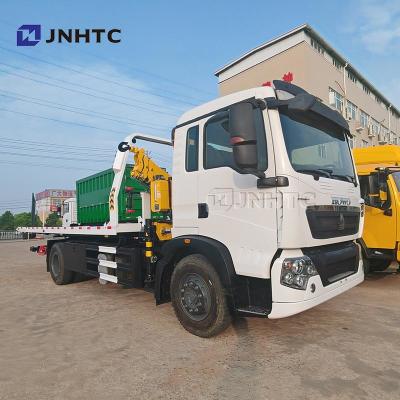 China HOWO TX Crane Truck 320HP 4X2 15TON Cargo Mounted Wrecker Truck With Hydraulic Straight Boom Crane Truck for sale