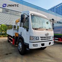 China Faw Truck Crane 14 Ton 4x2 160hp Truck With Crane China Cargo Truck With Crane Straight Boom for sale